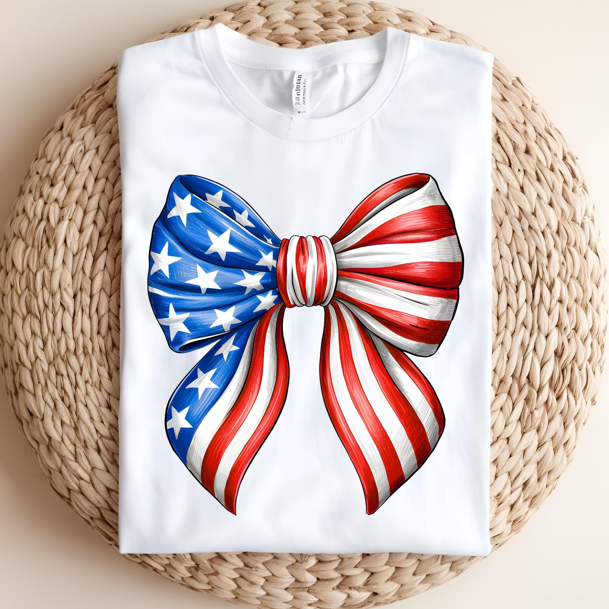 USA Flag Bow PNG, Memorial Day Retro American Patriotic Bow T,shirt ...