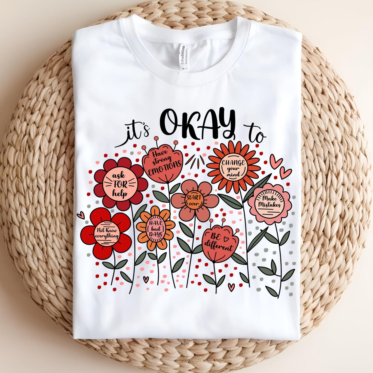 It's Okay to Boho Floral Flowers Png, Inspirational Png, Kindness Png ...