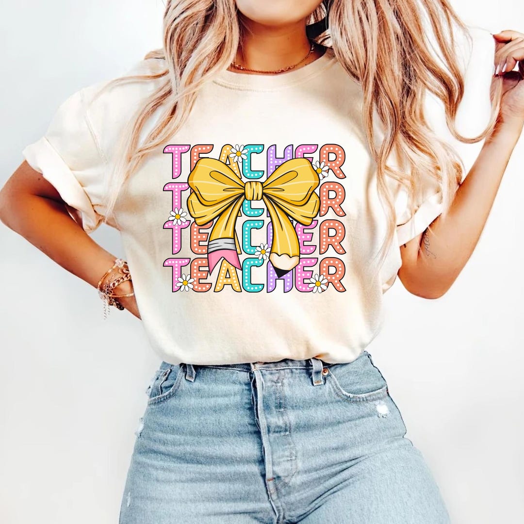 Coquette Teacher Png, Back to School Png, Teacher Appreciation Png ...