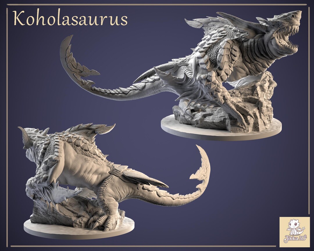 Koholasaurus - Dnd Miniature | Resin 3D Printed - Etsy
