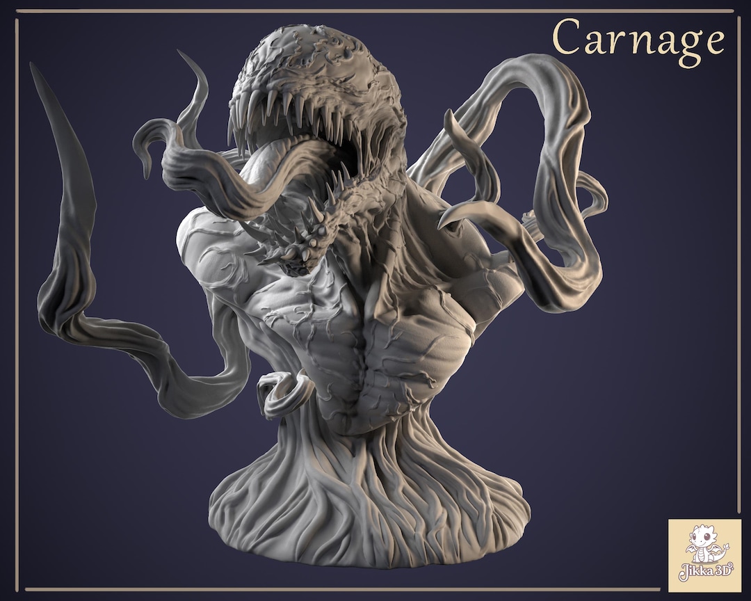 Carnage - 3D Resin Printed Figurine - Various Sizes - Etsy