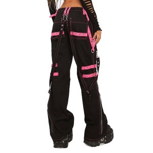 Mixmies Ladies Gothic Pink With Buckle Strap and Ring Goth Punk Pants ...