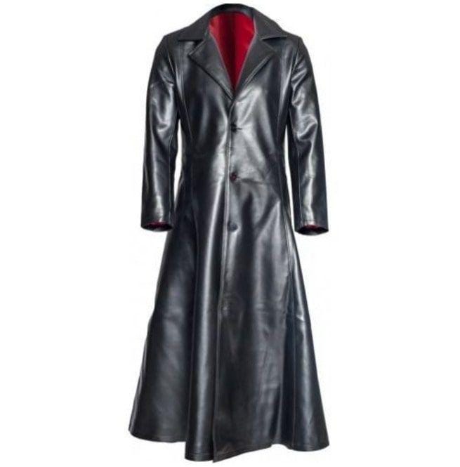 Mixmies Gothic Men's Black Vampire Coat PVC Leather Punk Night Coats - Etsy
