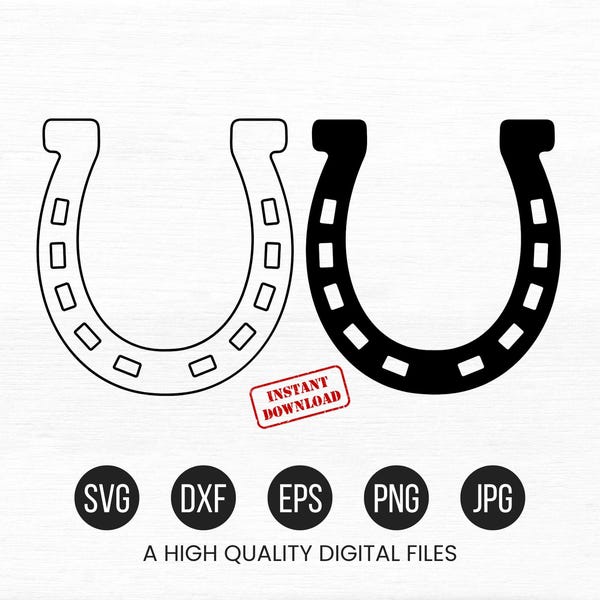 Horseshoe Svg - Etsy