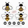 Bee SVG, Bee Clipart, Bee Outline SVG Bundle, Bee Path Dotted Lines ...