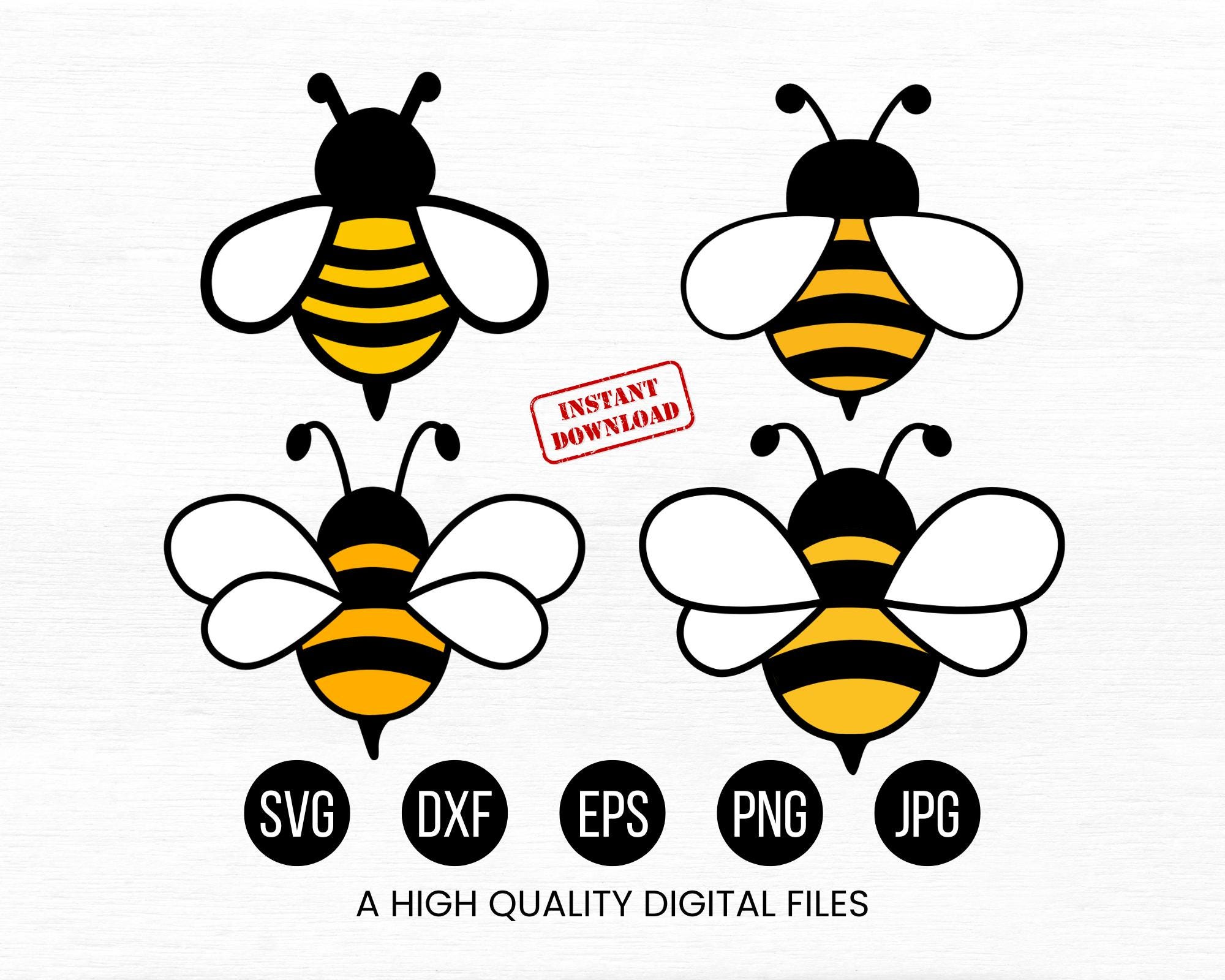 Cute Bee SVG Bundle, Bumblebee Svg, Honeybee Svg, Bee Cut Files, Bee ...