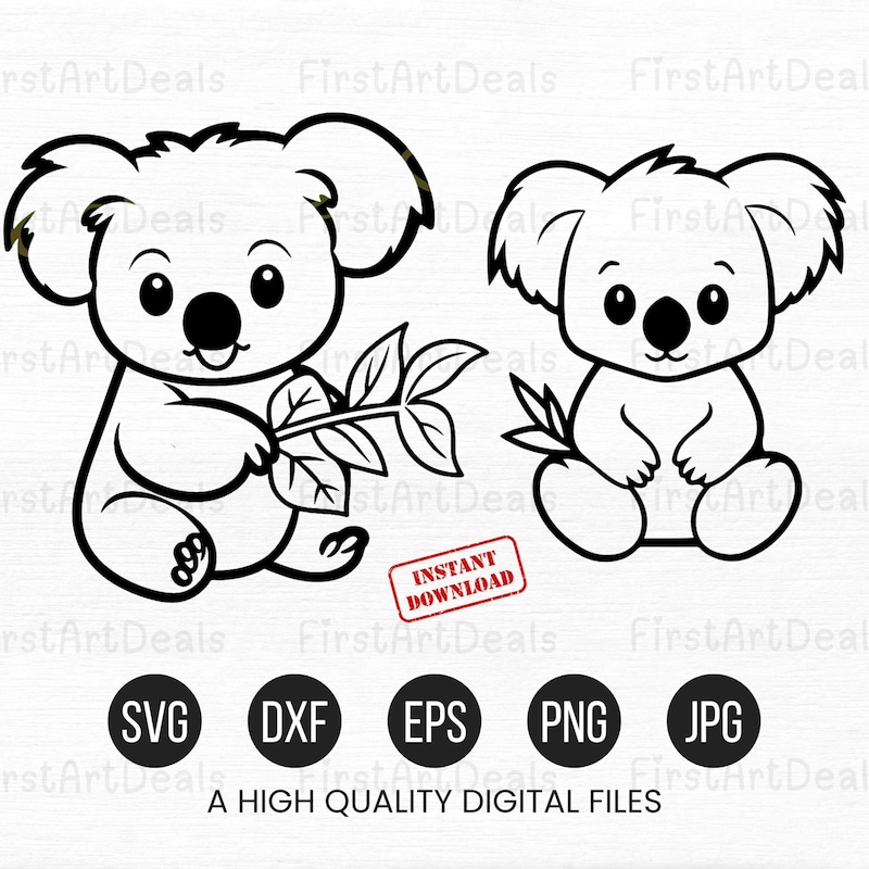 Koala Stickers Cute - Etsy