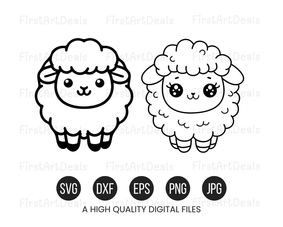 Baby Lamb Svg Bundle, Sheep Svg, Baby Lamb Clipart Png, Sheep Boy-girl ...