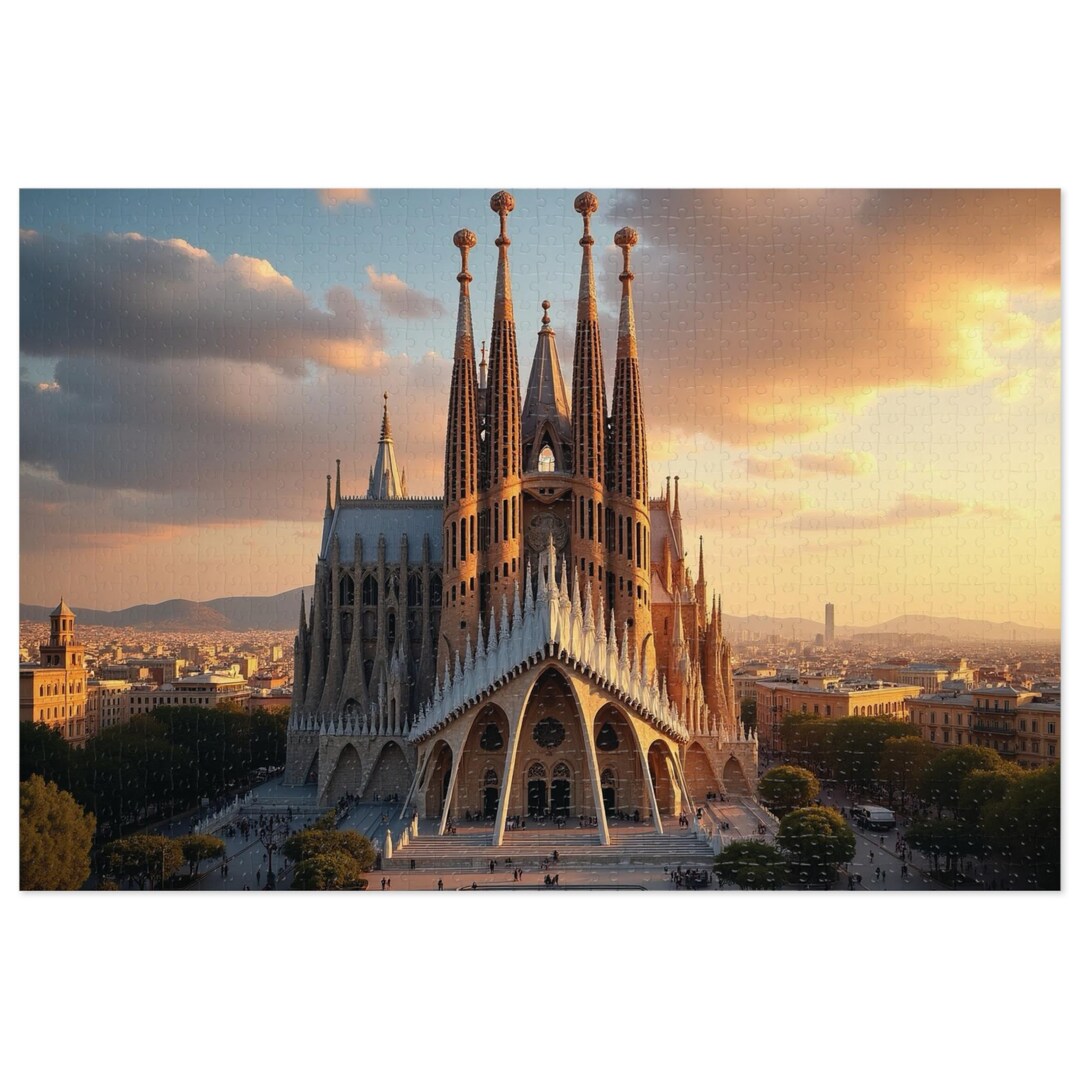 1000-piece Sagrada Família Jigsaw Puzzle Barcelona Spain Travel Puzzle ...