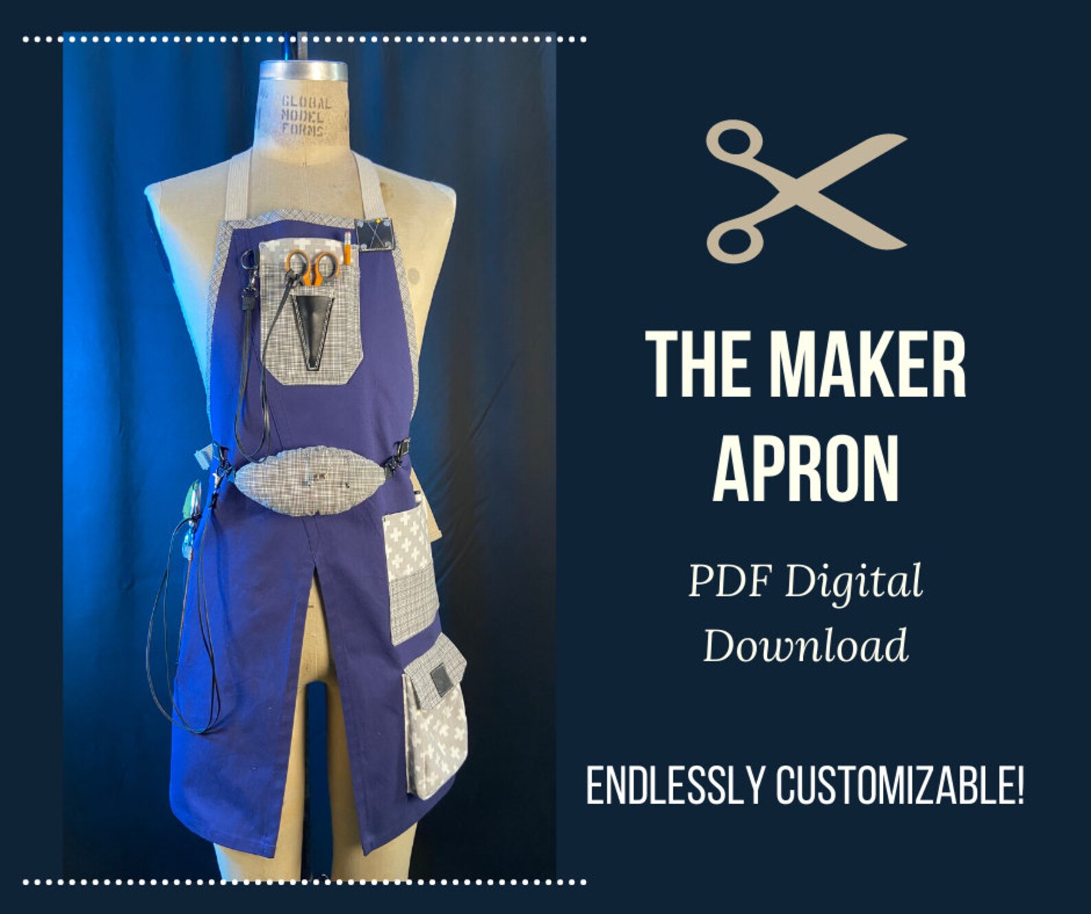 The Maker Apron Pattern *DIGITAL SEWING PATTERN* - Etsy