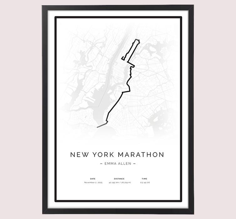Personalized New York Marathon Print - Etsy