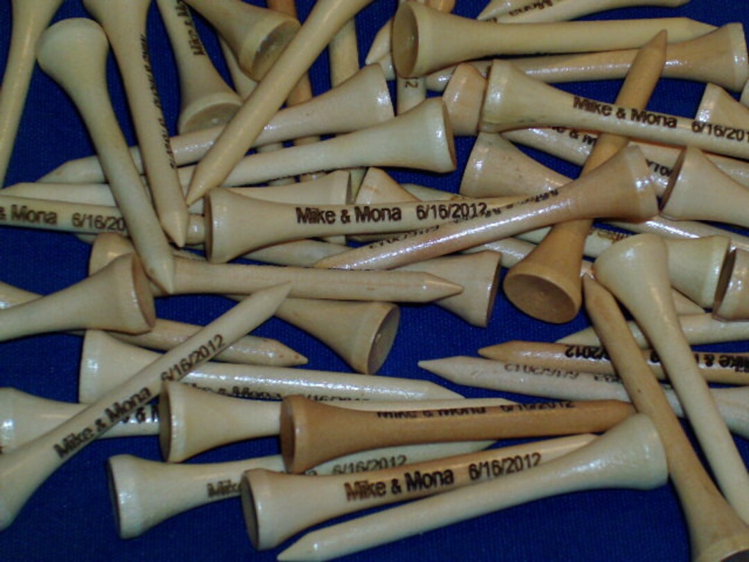 Personalized Golf Tees 3-1/4 Perfect for Your Favorite Golfer. natural ...
