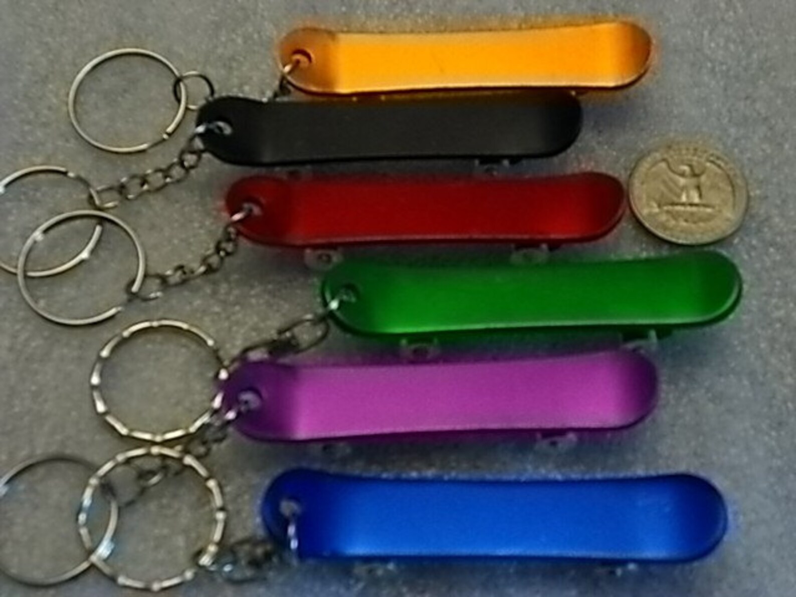 Skateboard Shaped Keychain With Bottle Opener -- Laser Engraved ...