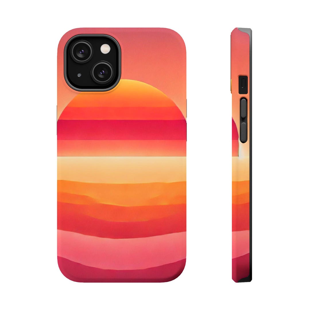 Sunset Horizon Matte Finish Magsafe Compatible iPhone Case, Magnetic ...