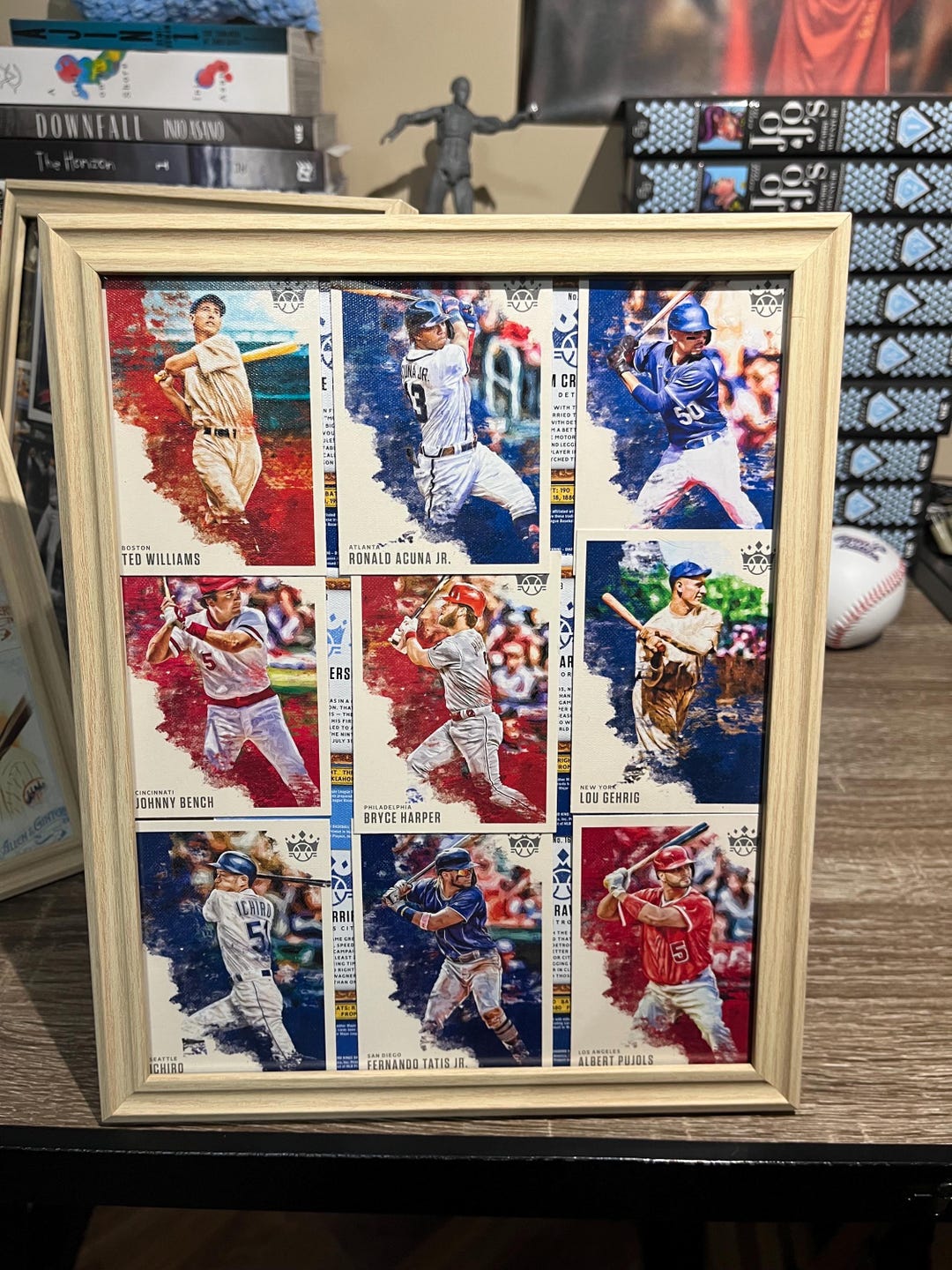 Diamond Greats: Framed Baseball Card Art Collection - Etsy