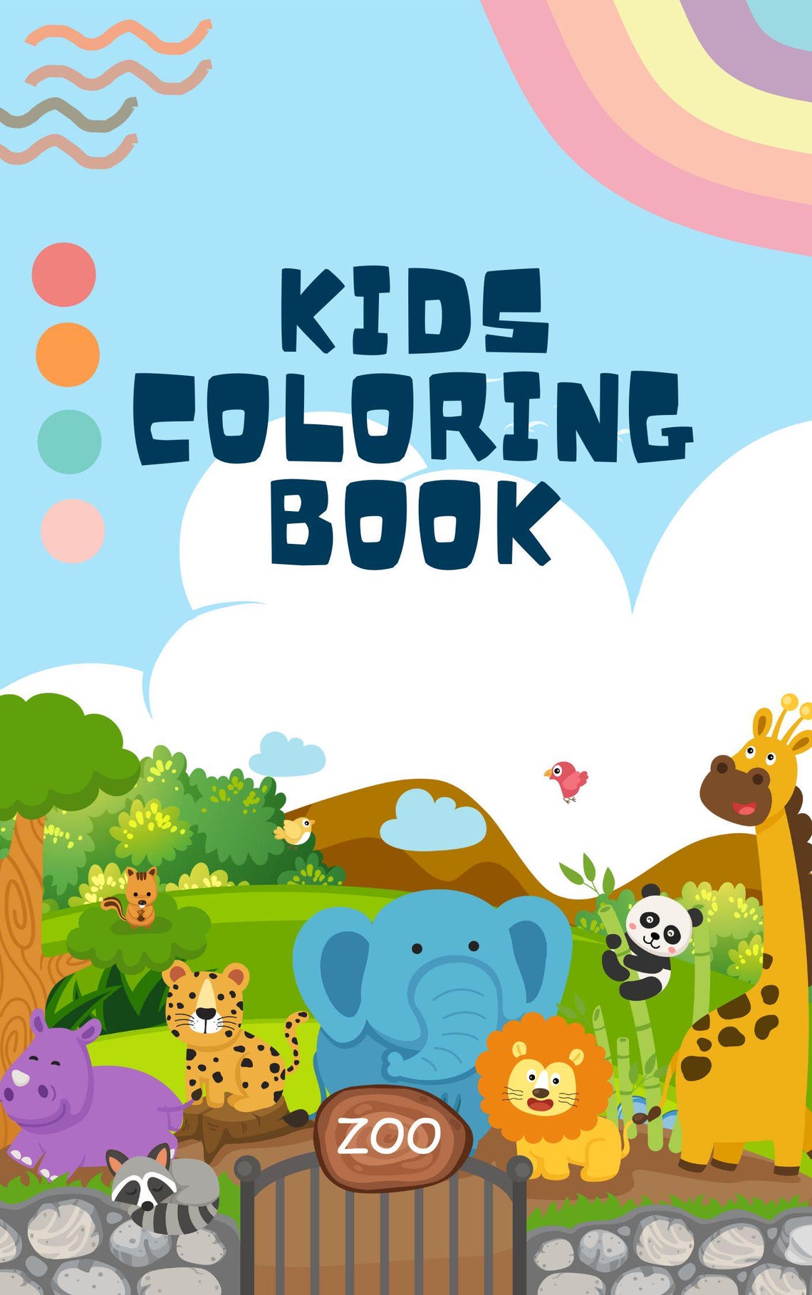 Kids Coloring Books ABC Animals - Etsy