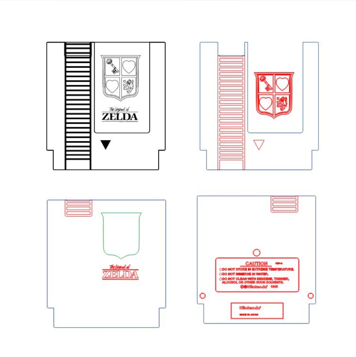 Zelda Nintendo Cartridge SVG | Retro Game Laser Cut File Laser Cut SVG ...