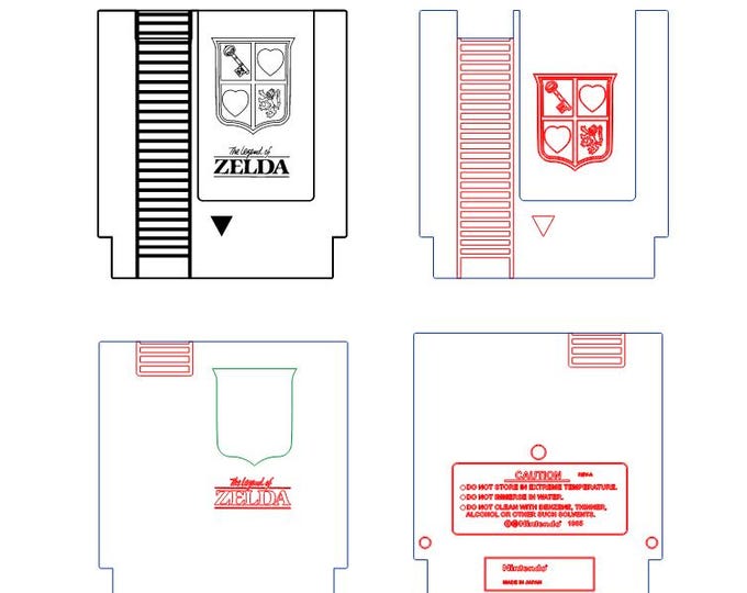 Zelda Nintendo Cartridge SVG | Retro Game Laser Cut File Laser Cut SVG ...