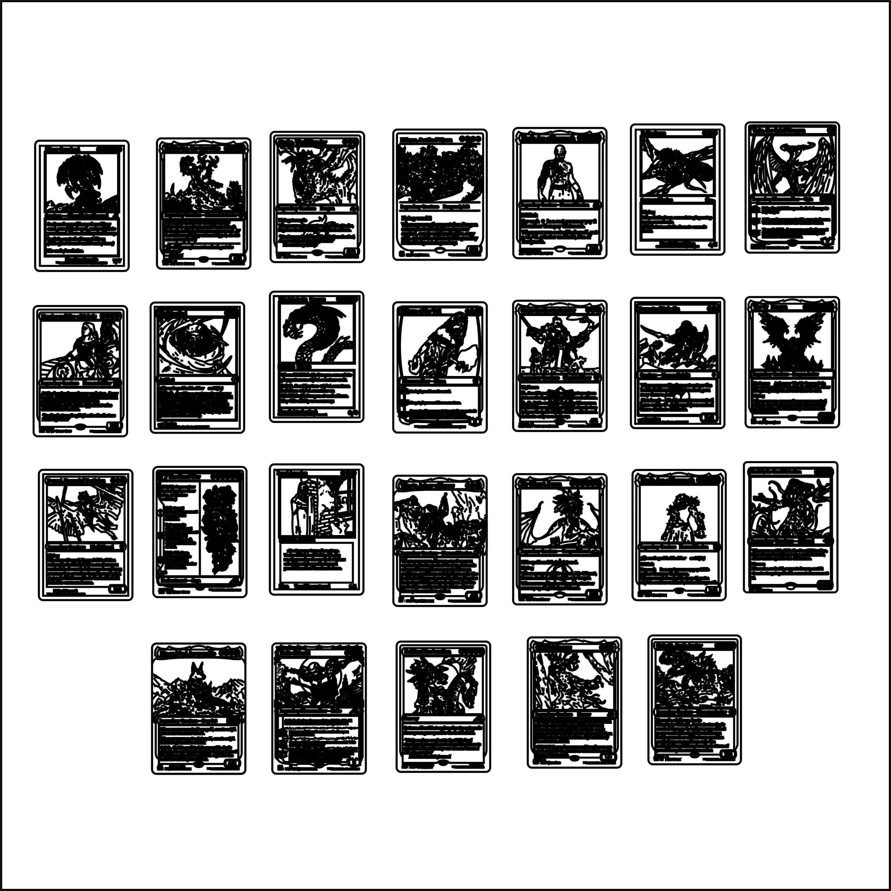 26 MTG Card Best Selling Cards Vector Svg Pack for Laser Cutting and ...
