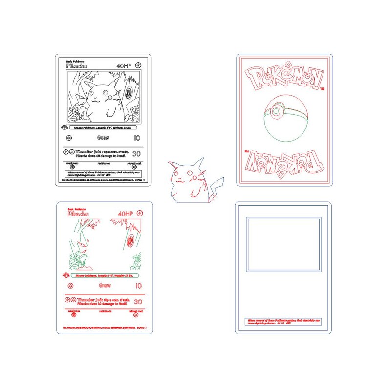 First Edition Pokemon Cards Vector for Lasers, Collection of 40 Cards ...