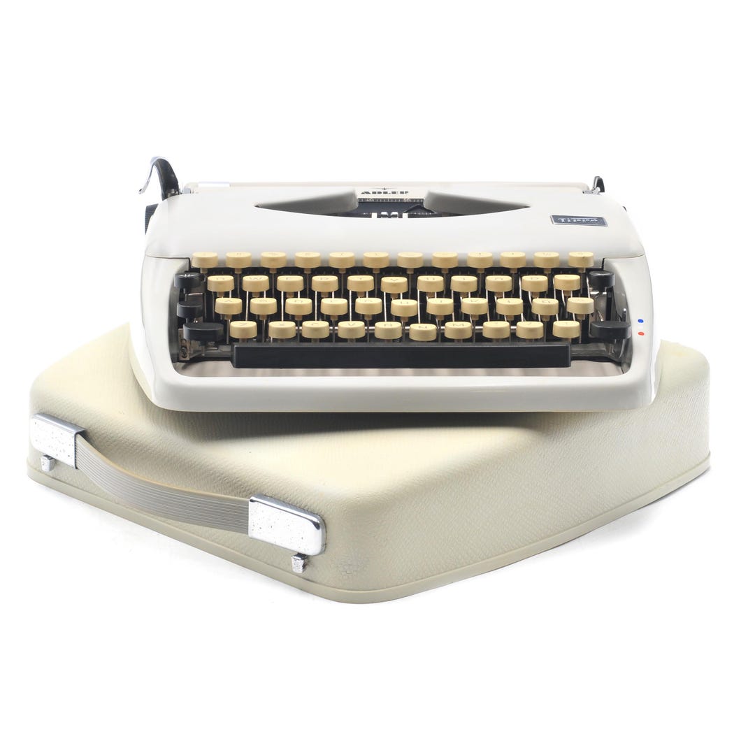 Adler Tippa Typewriter No.5253702 From 1971 Typeface Techno or Square ...