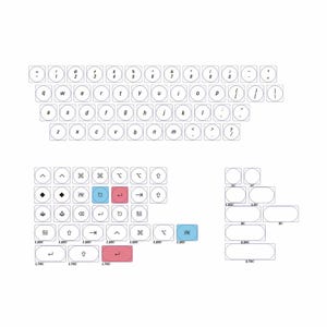Retro Low Profile Keycap Set PBT Custom Simple Style Keyboard Cap ...