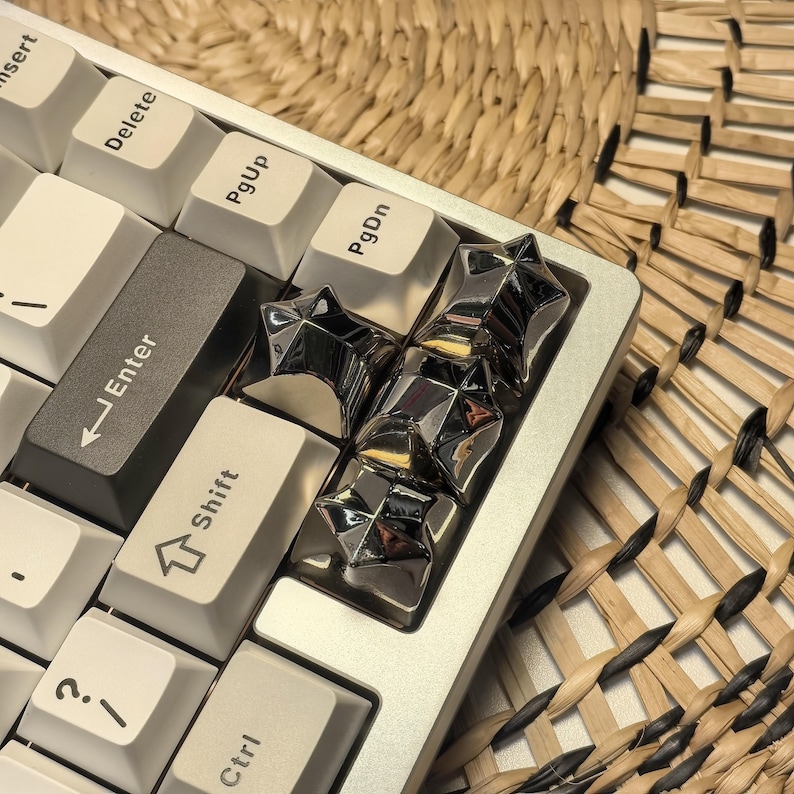 Cosmic Star Arrow Key，original Custom Metal Artisan Keycap，personalized ...