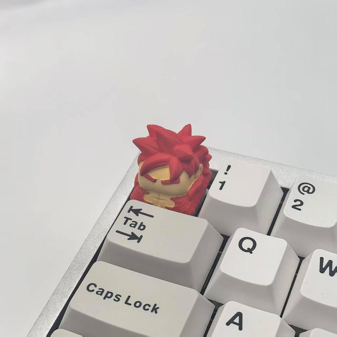 SSJ4 Goku Artisan Keycap，custom Resin Keycap，cute Anime Keyboard Cap ...