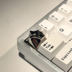 Original Silver Star Artisan Keycap，custom Personalized Metal Keycap ...