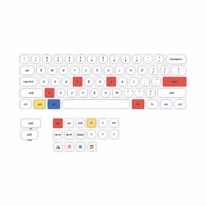 Original Low Profile Keycap Set PBT Custom Minimalist Keyboard Cap ...
