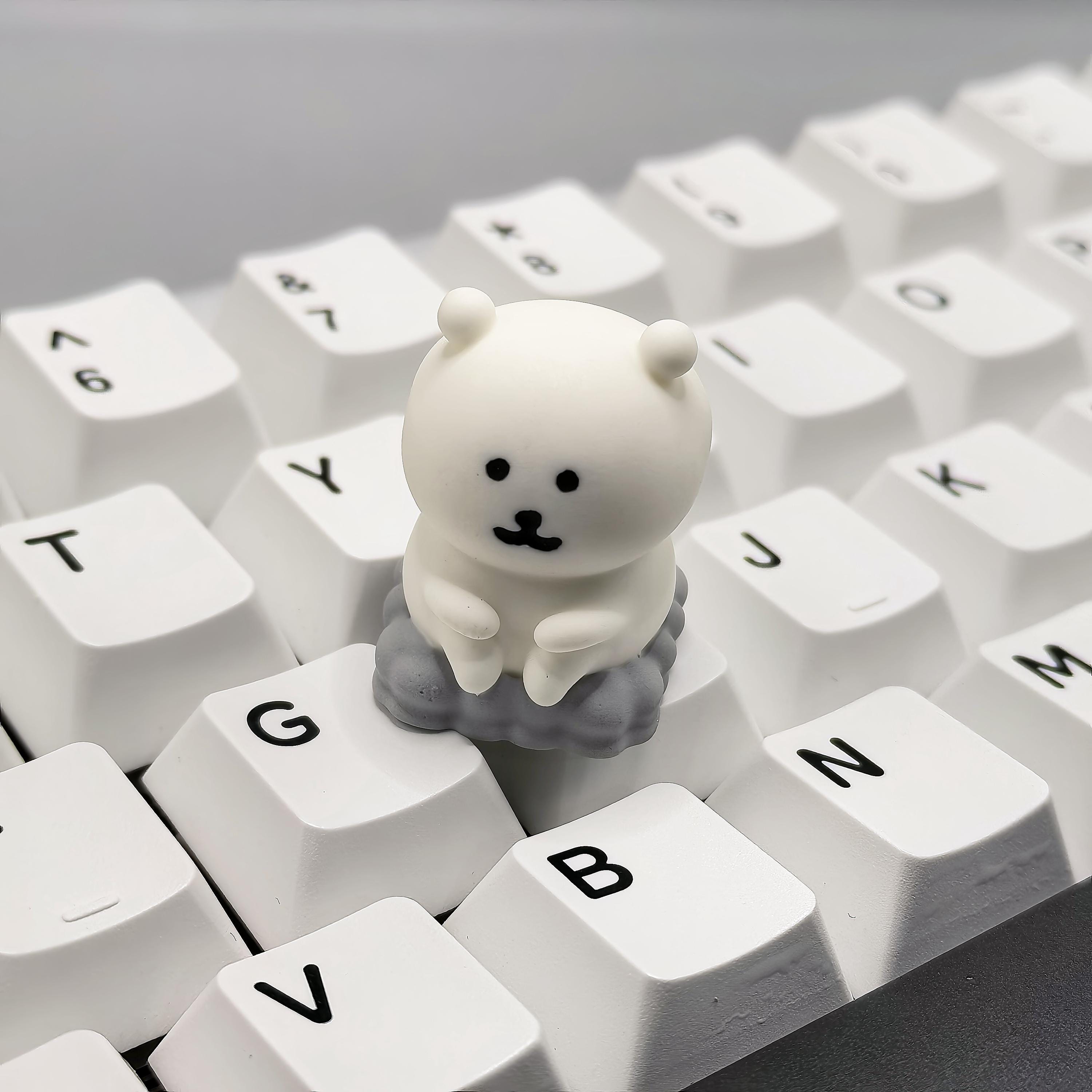Chiikawa Artisan Keycap，handmade Cute Joke Bear Keycap，custom Resin ...