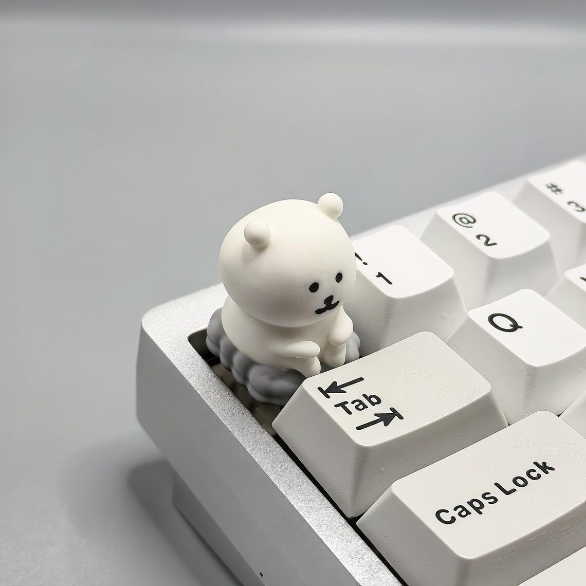Chiikawa Artisan Keycap，handmade Cute Joke Bear Keycap，custom Resin ...
