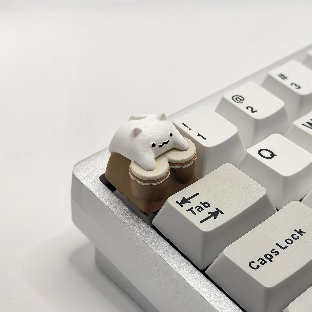 Bongo Cat Artisan Keycap，cute Kitten Keycap，custom Resin Keycap ...