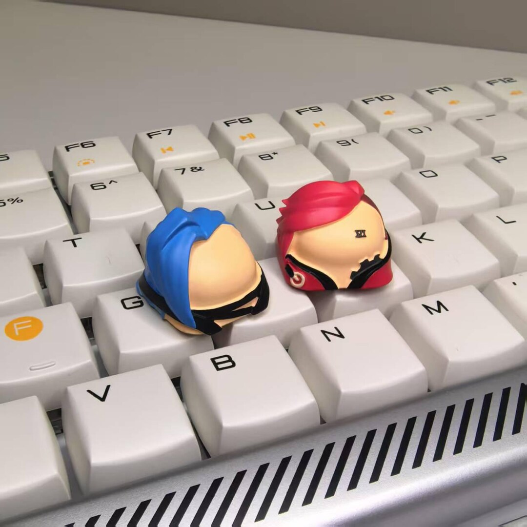 Arcane Artisan Keycap， Cute JINX Keycap，cute Vi Keycap，custom Handmade ...