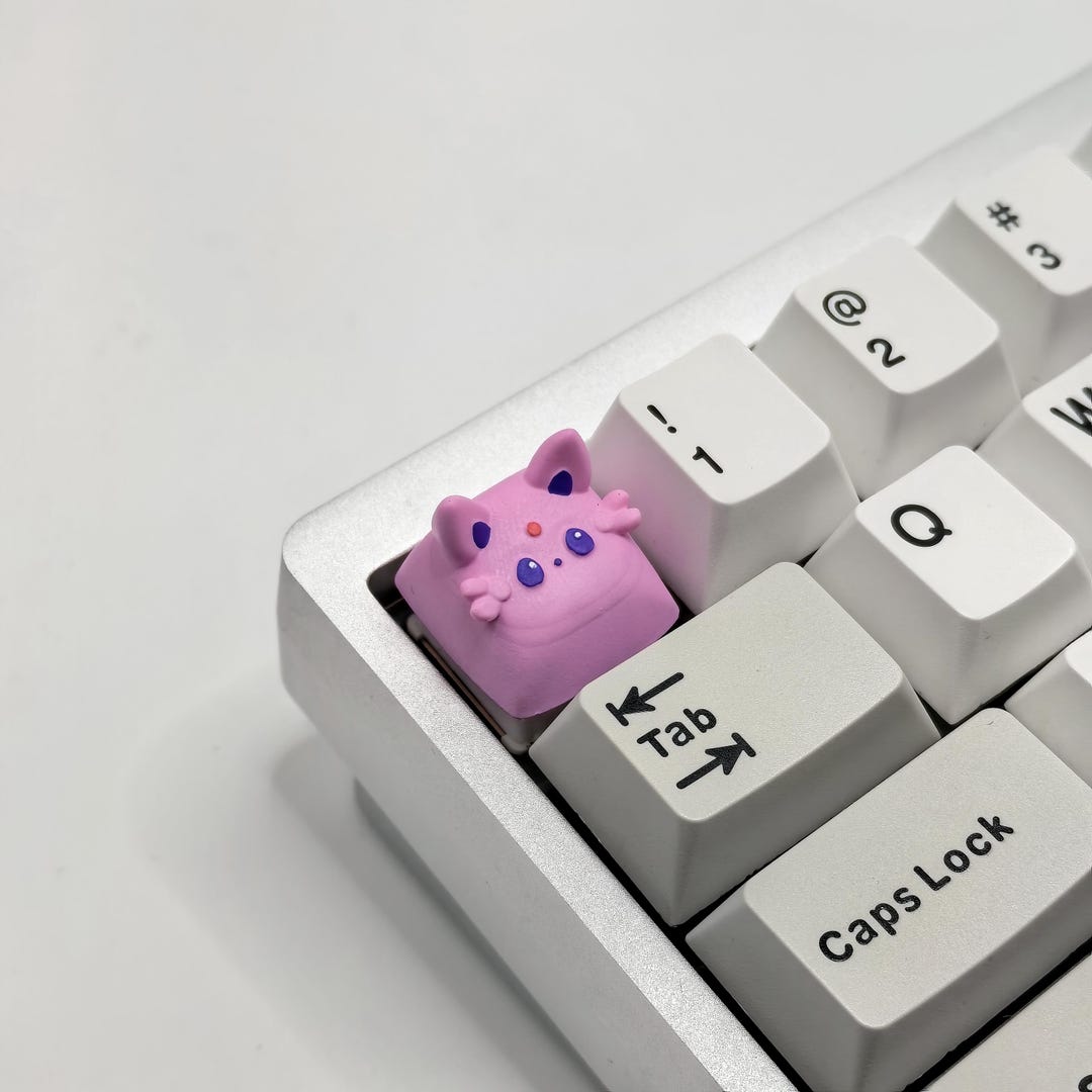 Espeon Artisan Keycap，custom Resin Keycap，point Keycap，handmade Cute ...