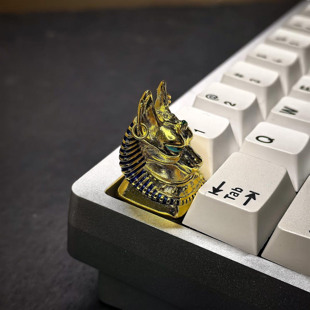 Gold Anubis Artisan Keycap，custom Metal Keycap，gold Cool Personalized ...