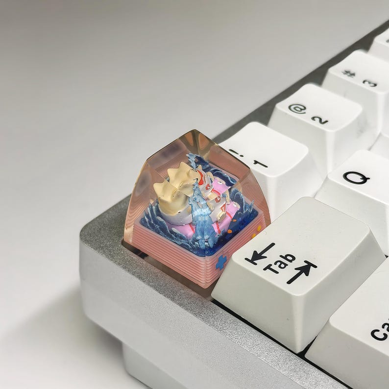 Anime Artisan Keycap，custom Cartoon Keycap，cute P0kby Keyboard Cap ...