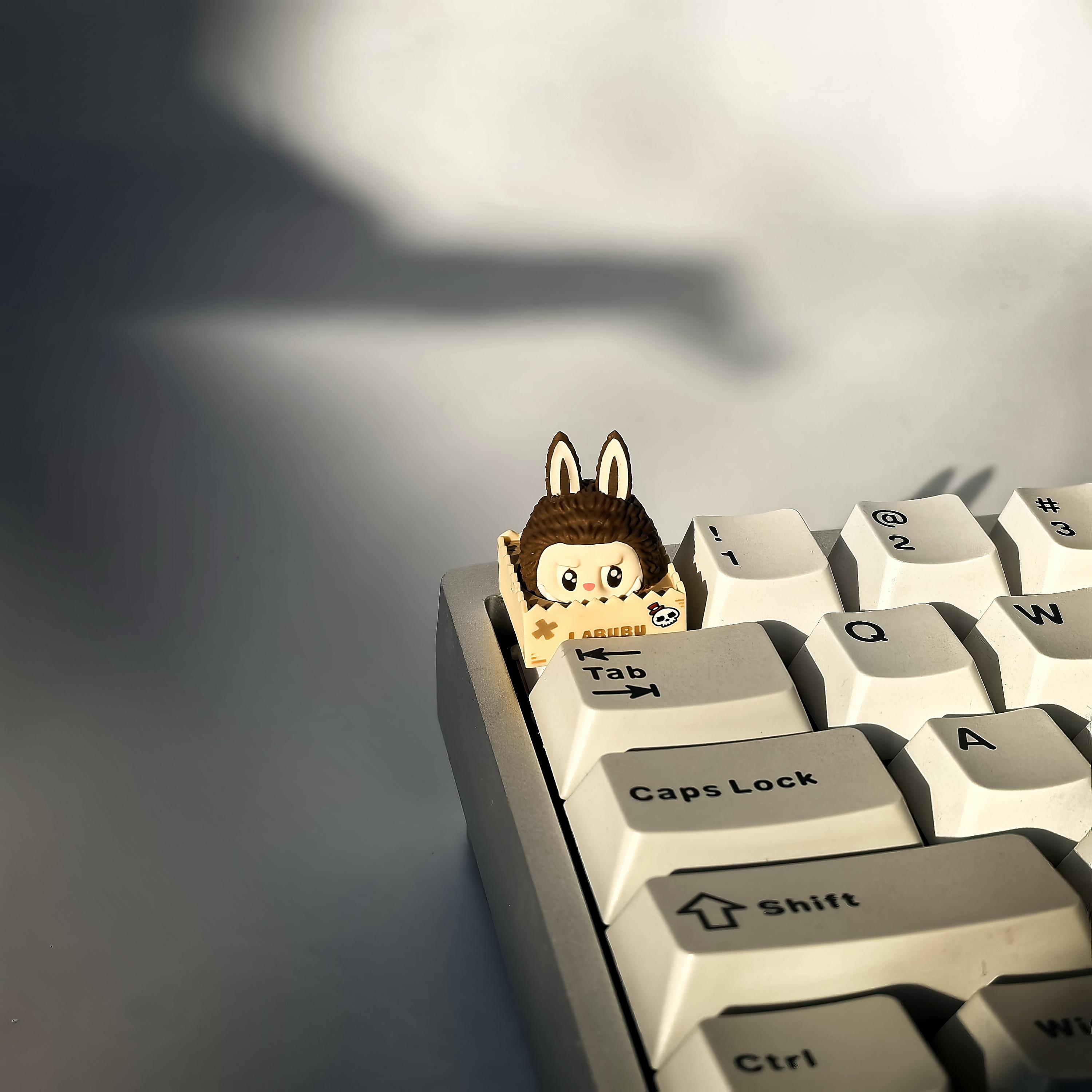 Labubu Artisan Keycap，custom Cute Resin Keycap， Anime Keyboard Cap ...