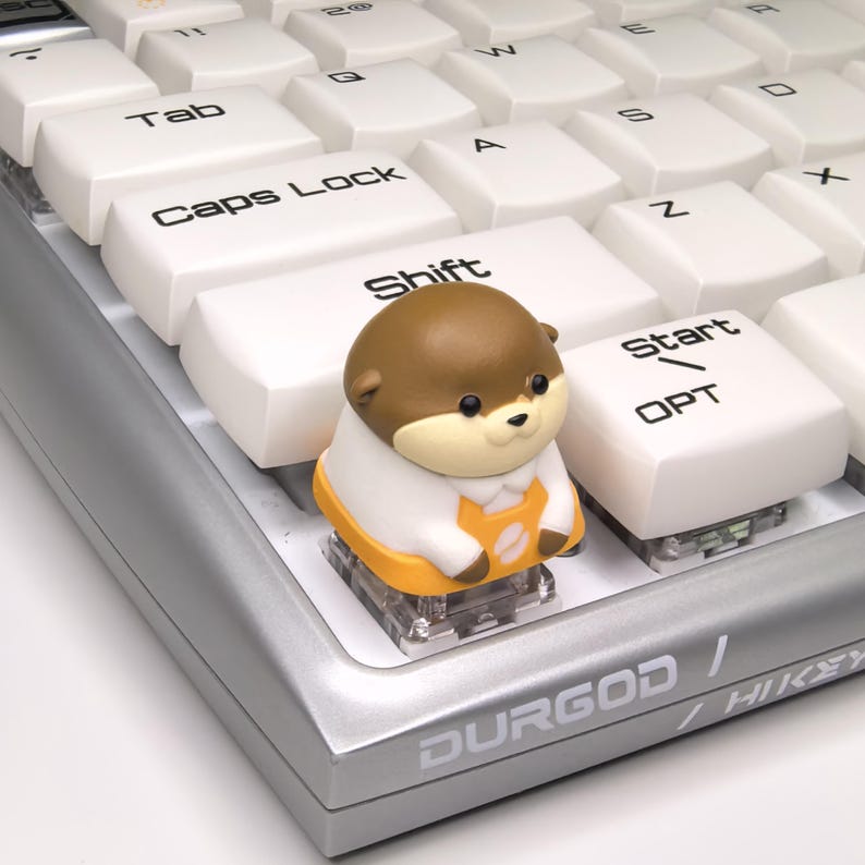 Cute Otter Artisan Keycap，handmade Custom Resin Keycap，cute Animal ...