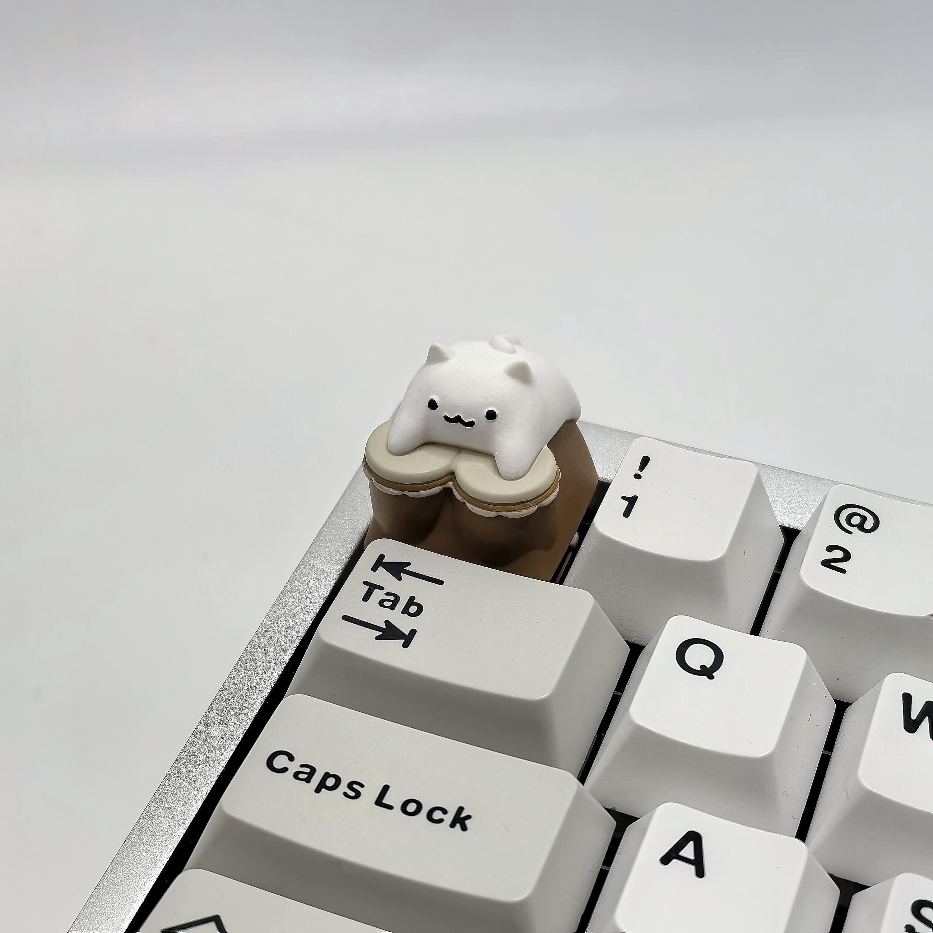 Bongo Cat Artisan Keycap，cute Kitten Keycap，custom Resin Keycap ...