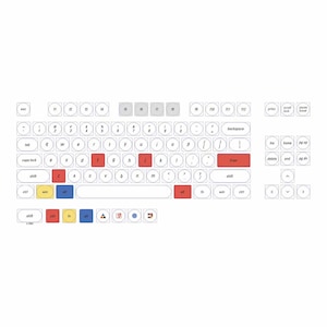 Original Low Profile Keycap Set PBT Custom Minimalist Keyboard Cap ...