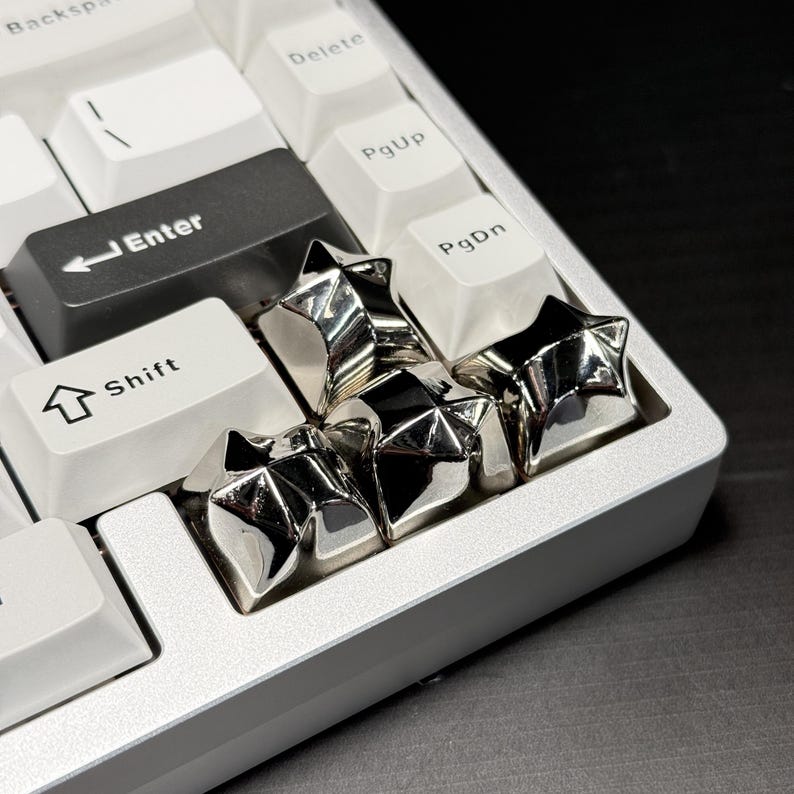 Cosmic Star Arrow Key，original Custom Metal Artisan Keycap，personalized ...