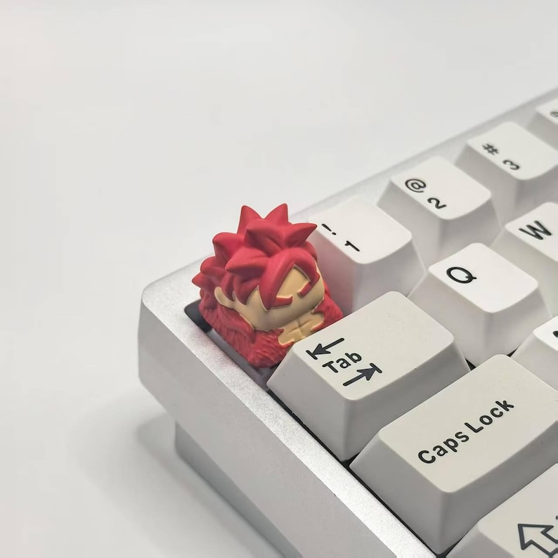SSJ4 Goku Artisan Keycap，custom Resin Keycap，cute Anime Keyboard Cap ...