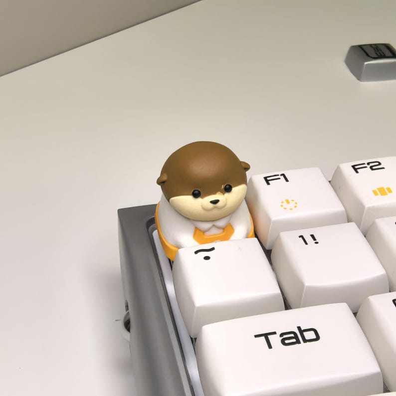 Cute Otter Artisan Keycap，handmade Custom Resin Keycap，cute Animal ...