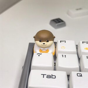 Cute Otter Artisan Keycap，handmade Custom Resin Keycap，cute Animal ...