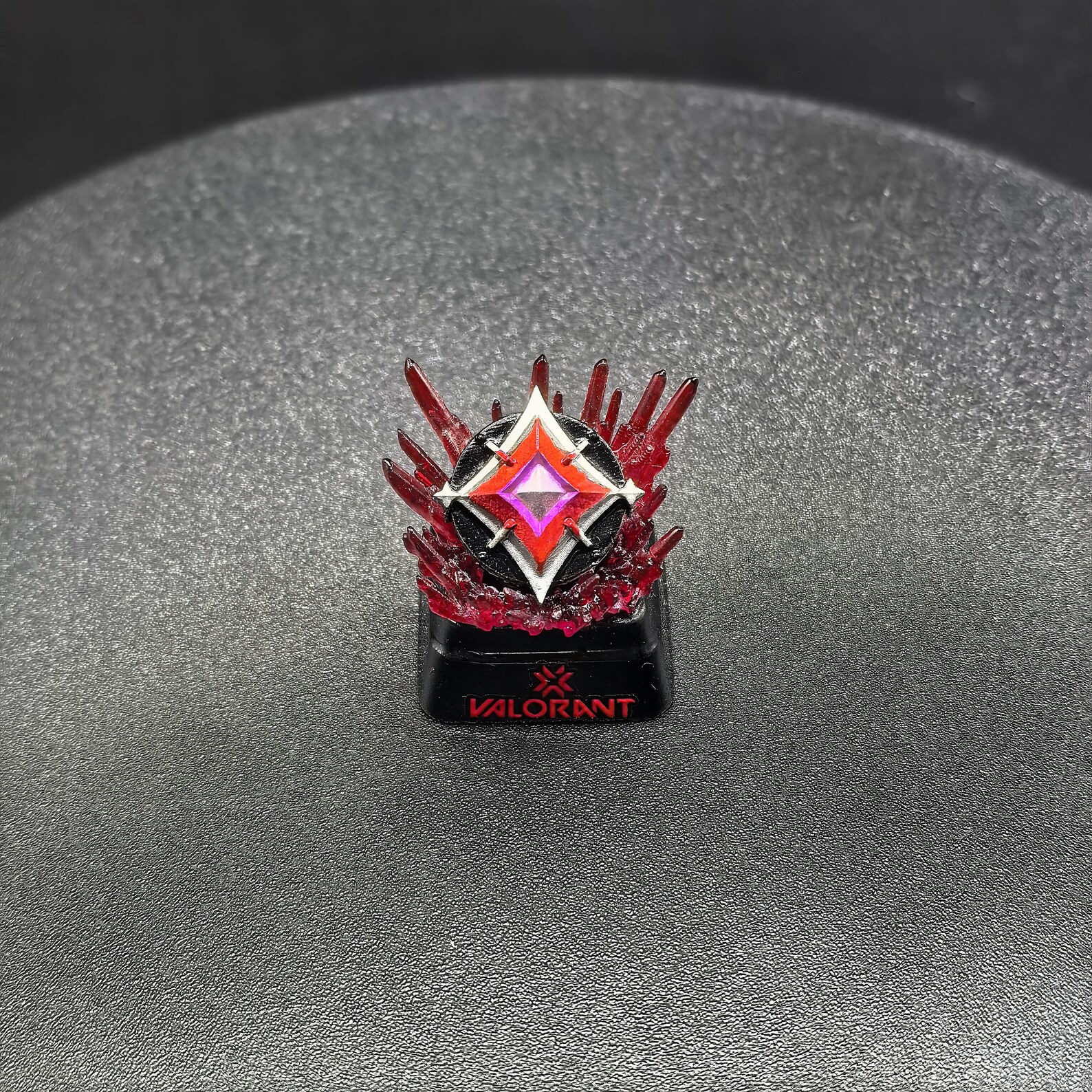 Valorant Immortal Rank Artisan Keycap，custom Translucent Resin Keycap ...