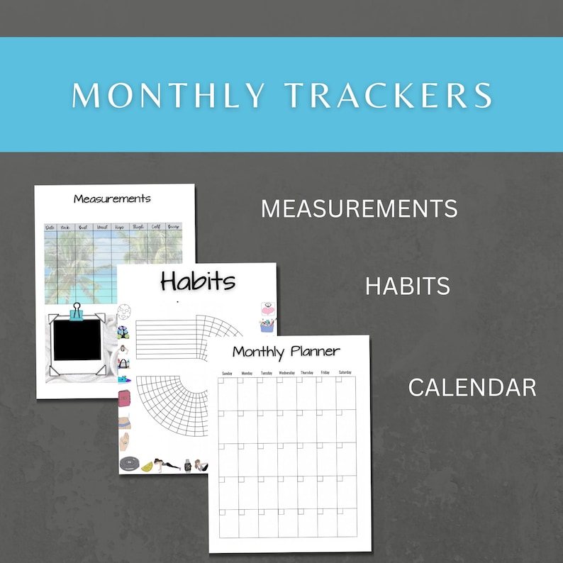 Printable GLP-1 Weight Loss Tracker Bundle: Daily, Weekly, Monthly (PDF ...
