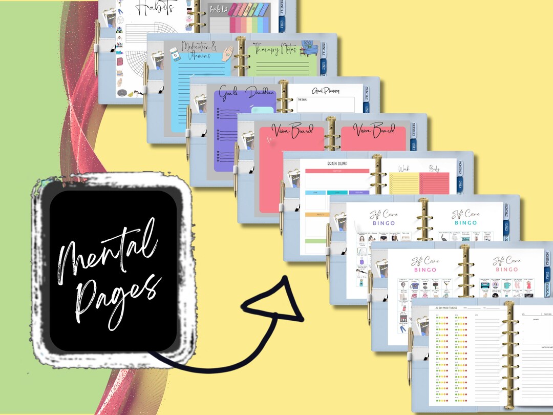 Bipolar Digital Planner | Physical & Mental Health Focus (PDF) - Etsy