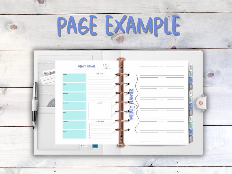 Digital and Printable Undated Planner: Daily, Weekly, Monthly Planning ...
