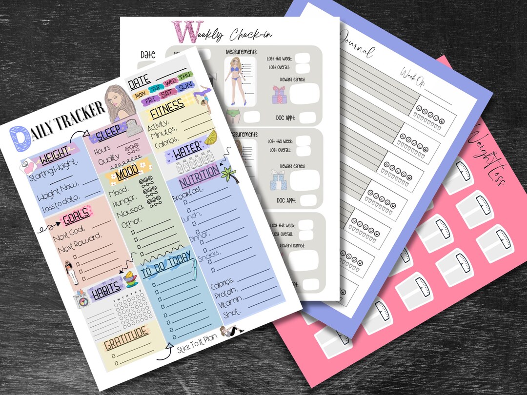 GLP-1 Tracking Pages Weight Loss Tracking | Digital or Printable ...